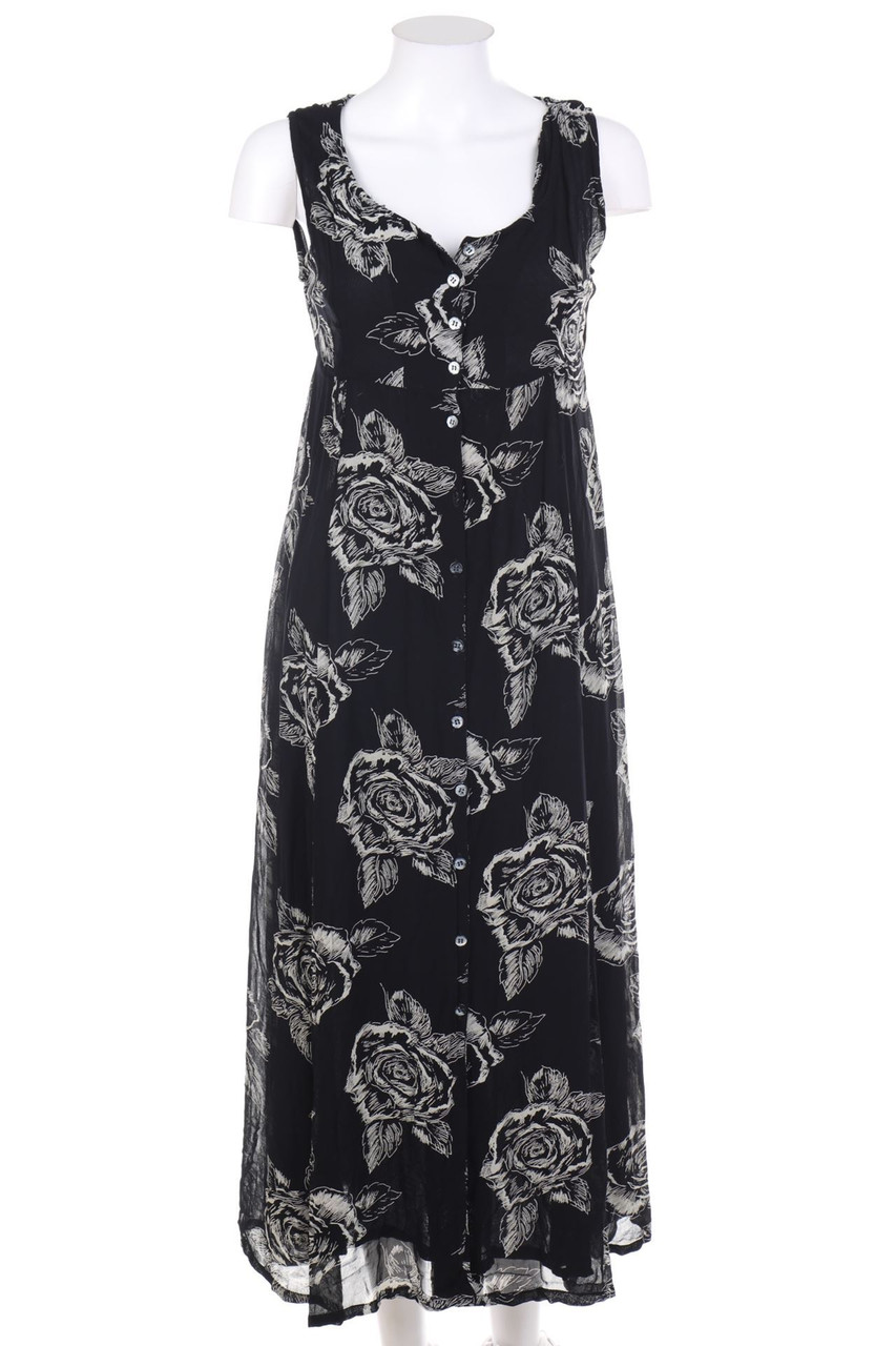 H&M HENNES collection - Vintage-Maxi-Kleid mit Blumen-Print - D 34 sec